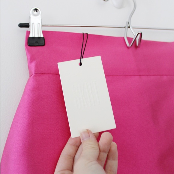 SKRT | Skirts | Skrt Ronna Sculptural Silk Blend Mini Skirt Nwt | Poshmark